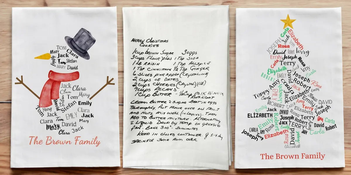 Personalized Tea Towels — DTG Printing, No Minimum | Mary's Kitchen